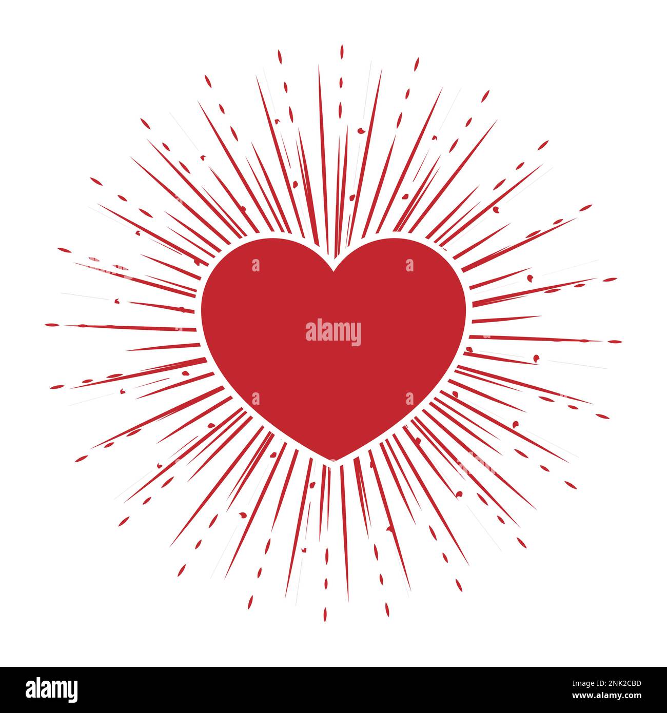 Shining heart. EPS 10, Editable, Vector Illustration Stock Vector Image ...