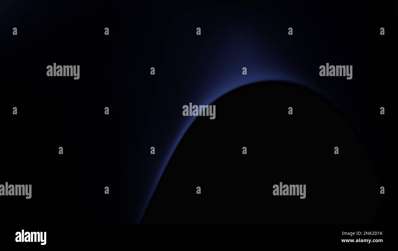 Illustration of a beautiful abstract dark blue curved flowing ...