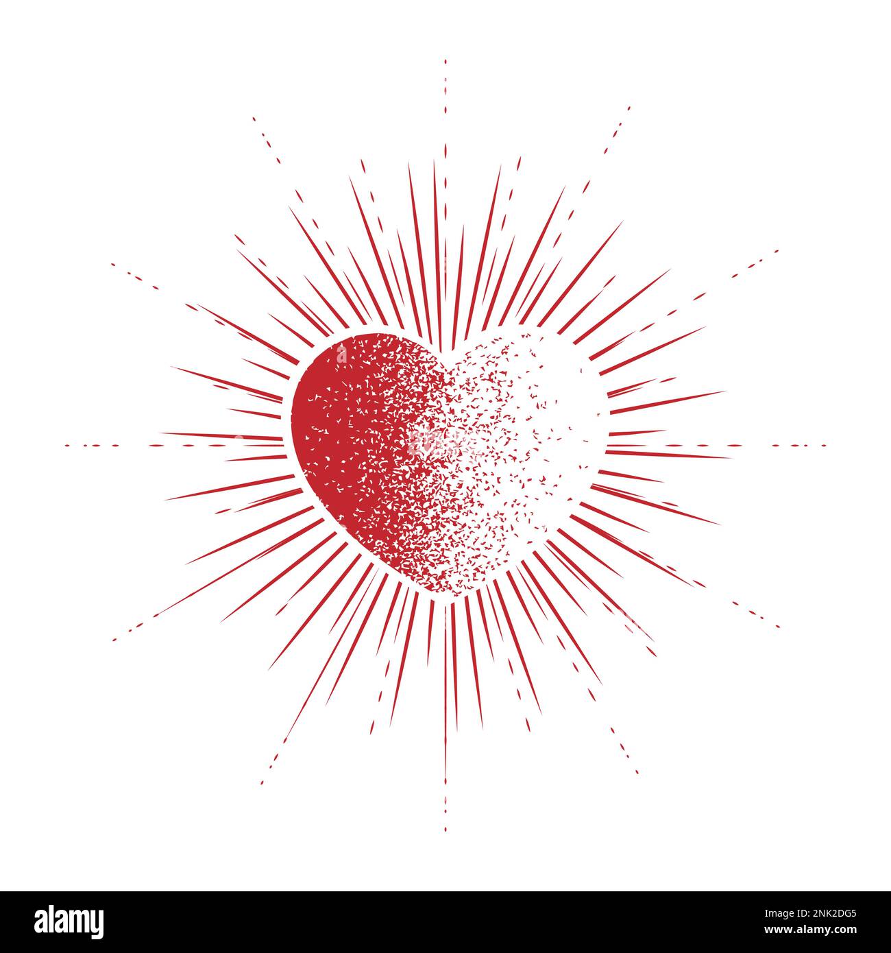 Shining heart Cut Out Stock Images & Pictures - Alamy