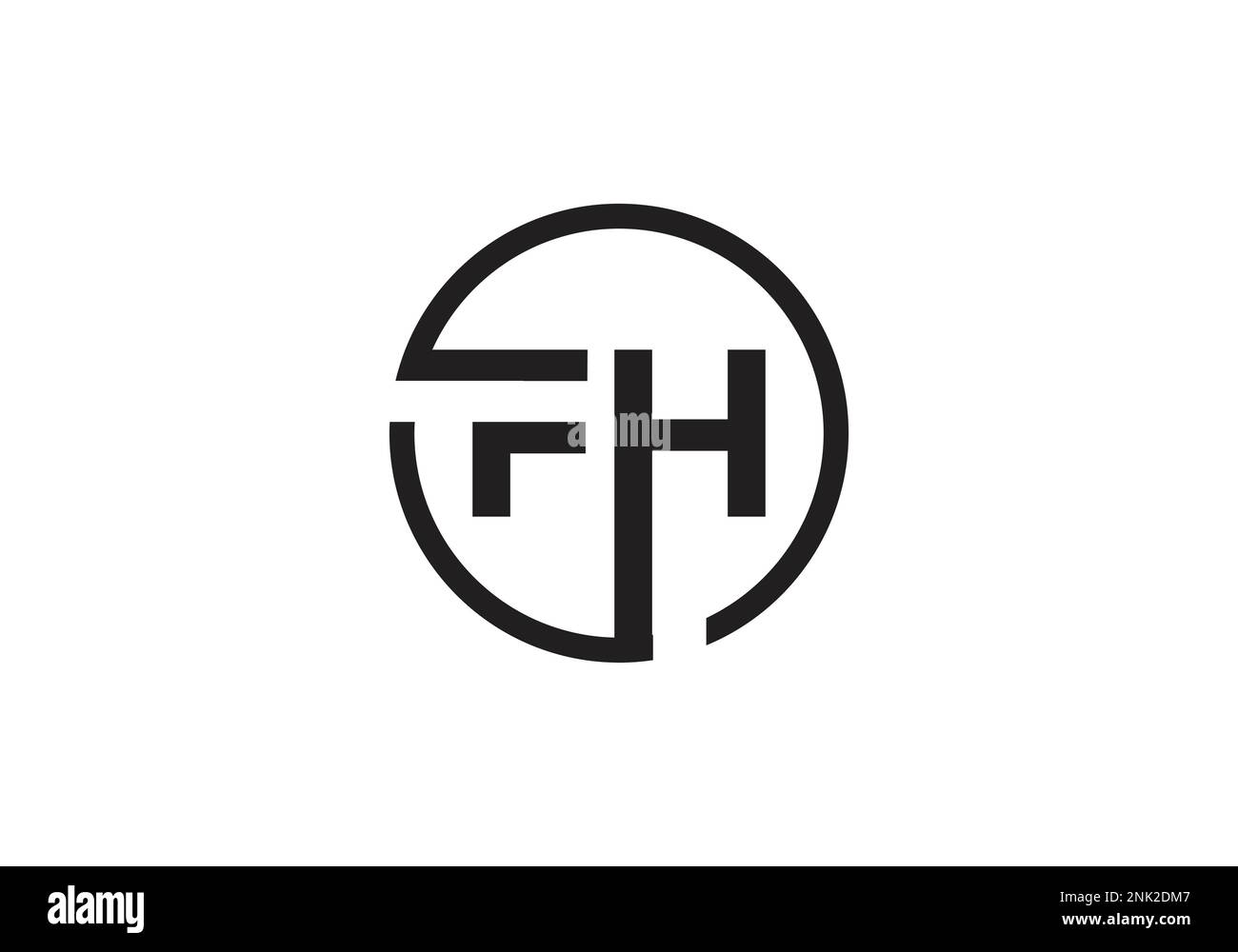 this is FH logo design for your business Stock Vector Image & Art - Alamy