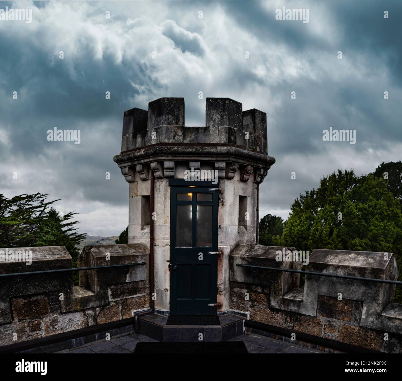 Larnach Castle rooftop viewing platform, billed as one of the most ...