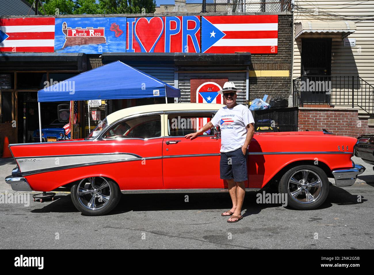 Photo by: NDZ/STAR MAX/IPx 2022 6/4/22 Danny Moran displays his Puerto ...