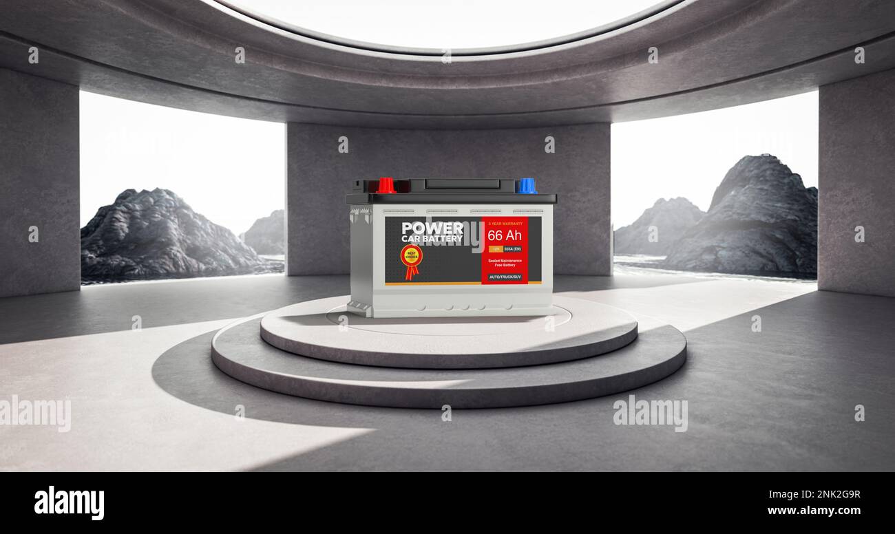 Minimalism Architecture Interior with Rechargeable Car Battery 12V ...