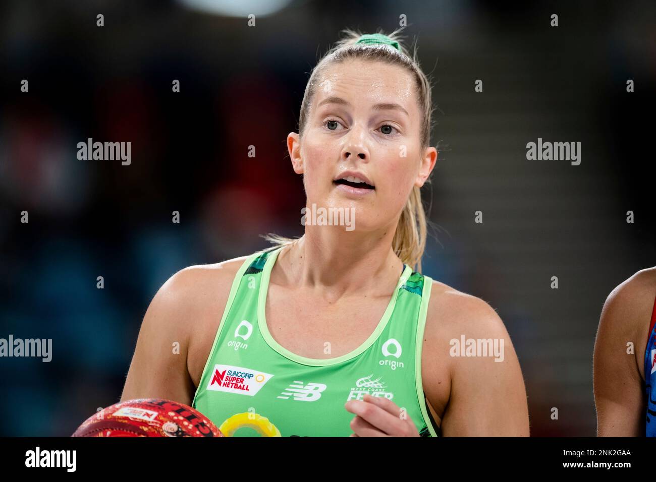 SYDNEY, AUSTRALIA - JUNE 05: Alice Teague-Neeld of the Fever looks on ...