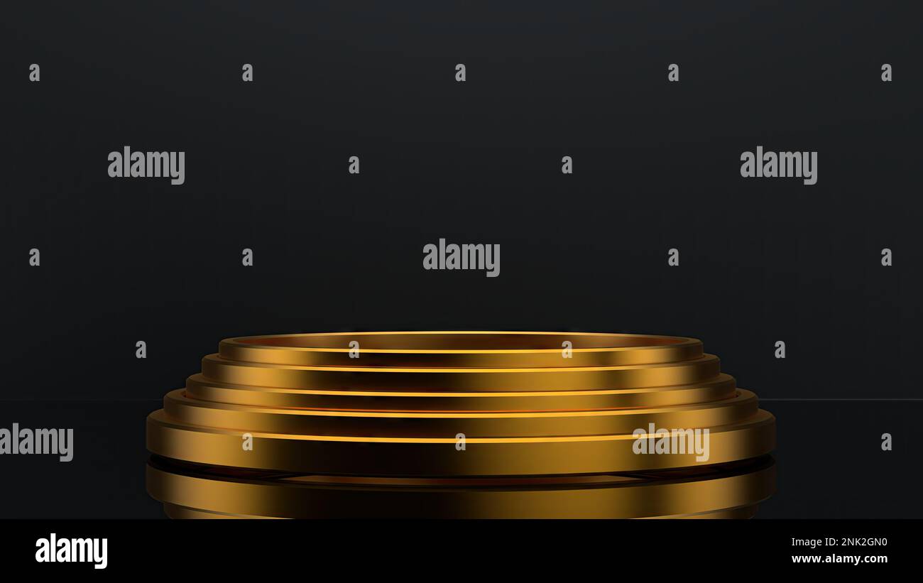 Stage abstract, dramatic, modern and high -quality 3D Rendering graphic design element material ...