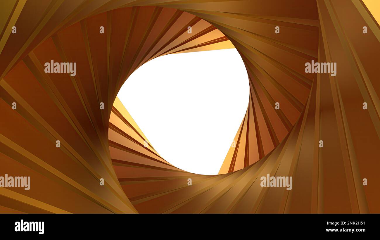 Metal twist abstract, dramatic, modern and high -quality 3D Rendering graphic design element ...