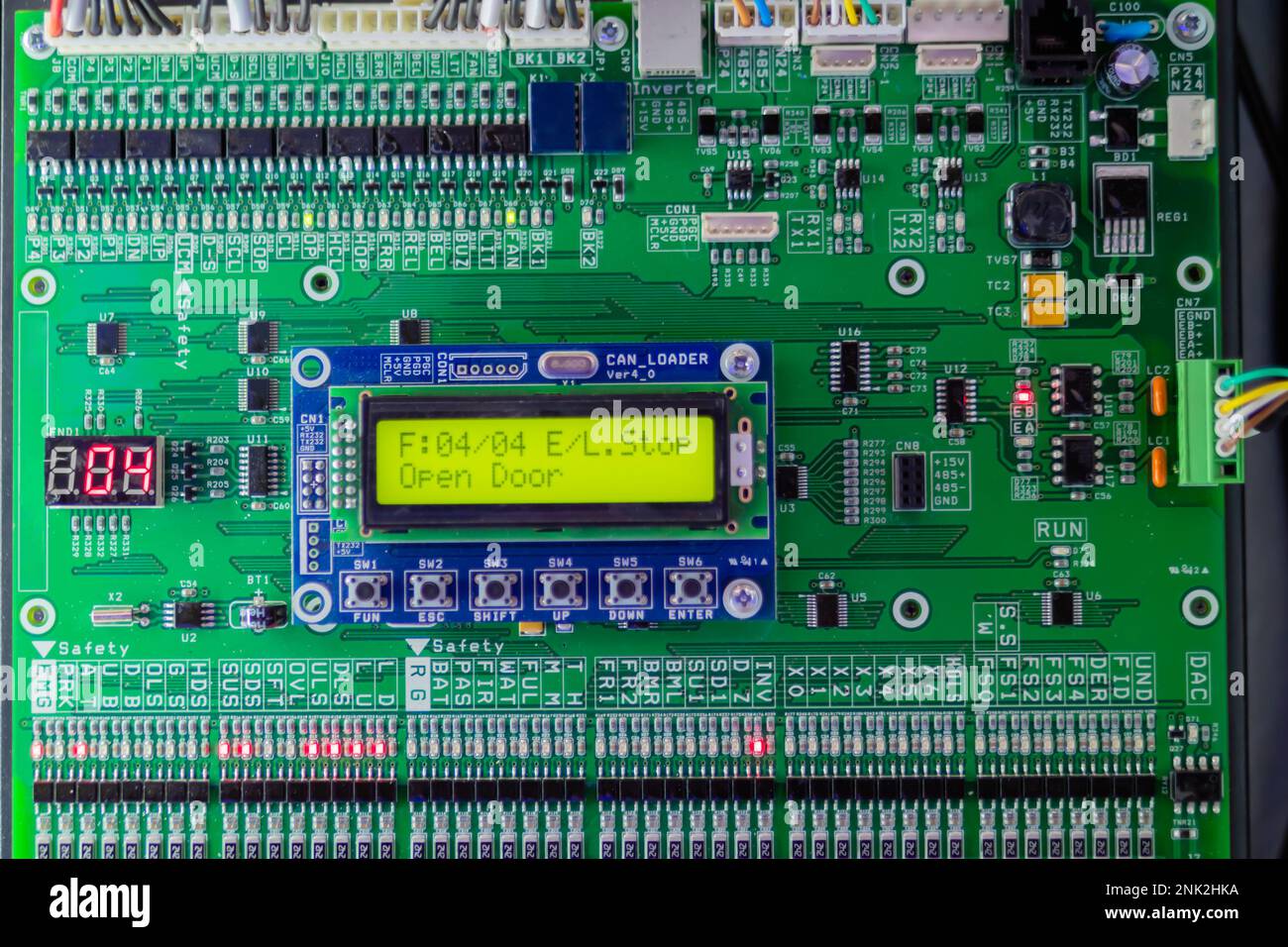 Printed circuit board - pcb for elevator with display module at lift ...