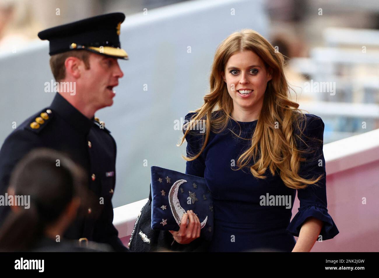 Princess Beatrice attends the Platinum Jubilee concert taking place in London, Saturday June 4 ...