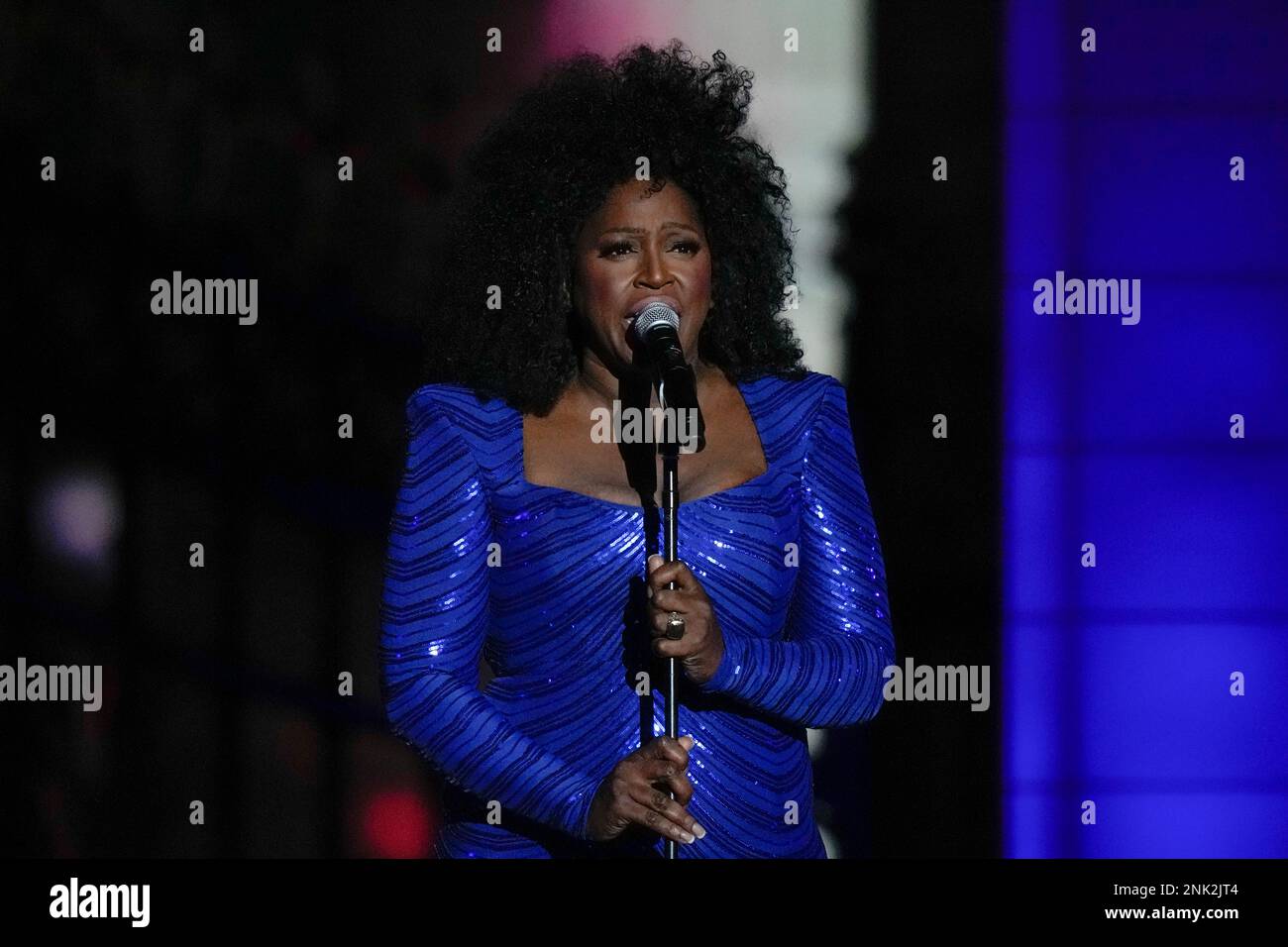 Mica Paris performs during the Platinum Jubilee concert taking place in ...