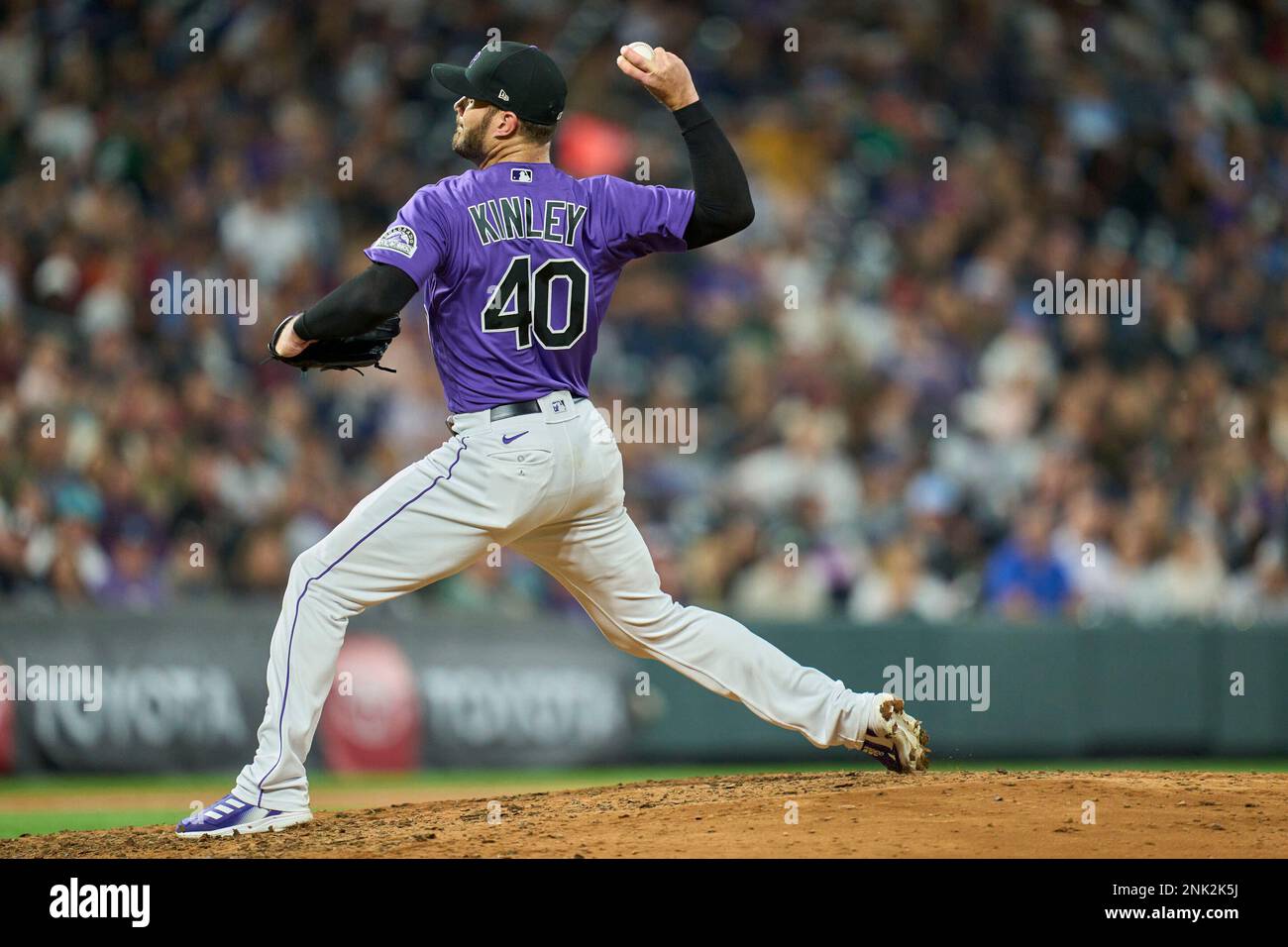 June 3 2022: Colorado pitcher Tyler Kinley ((40) throws a pitch during ...