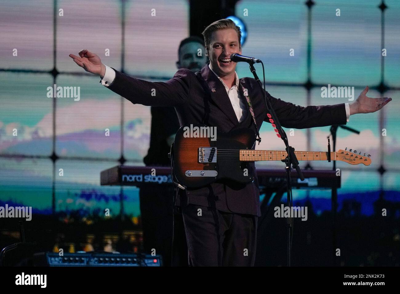 George Ezra performs at the Platinum Jubilee concert taking place in ...