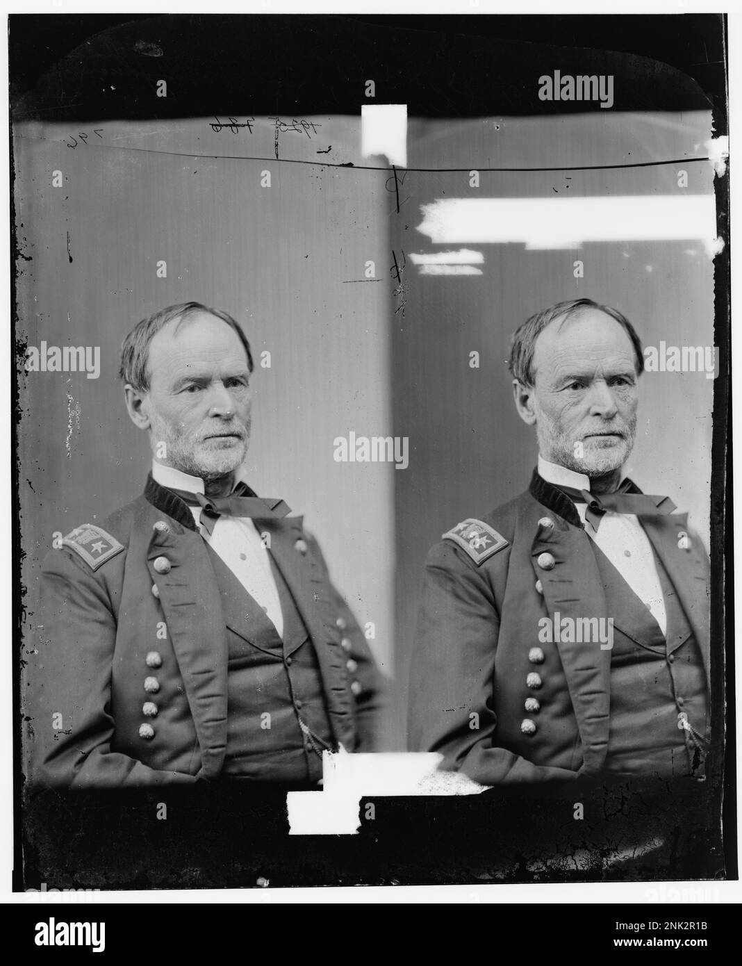Portrait of Gen. William T. Sherman, a U.S. Army general, from the ...