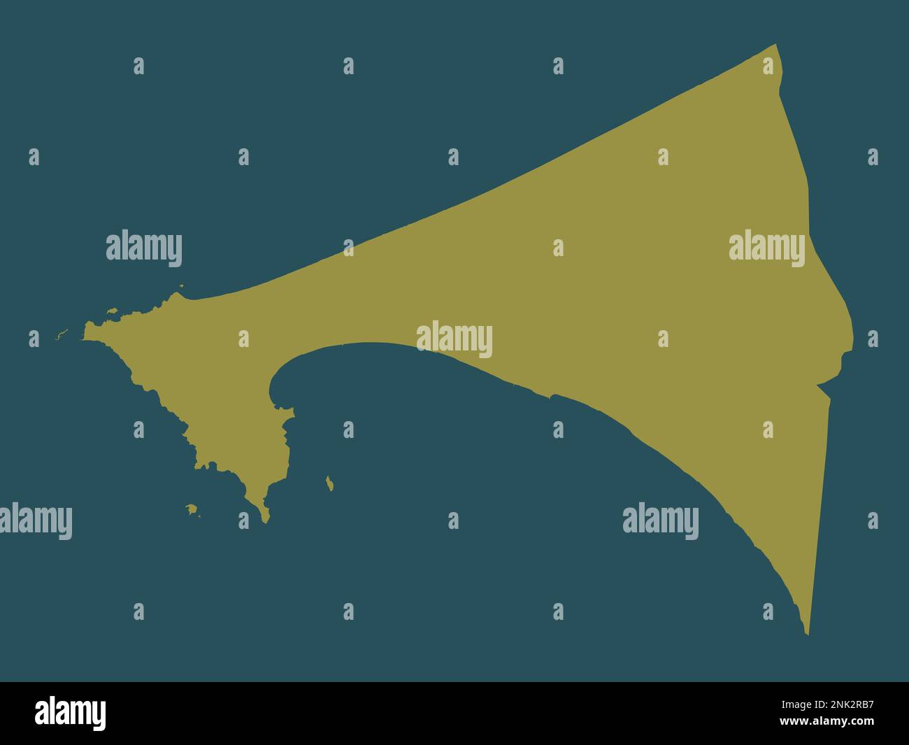 Dakar, region of Senegal. Solid color shape Stock Photo - Alamy