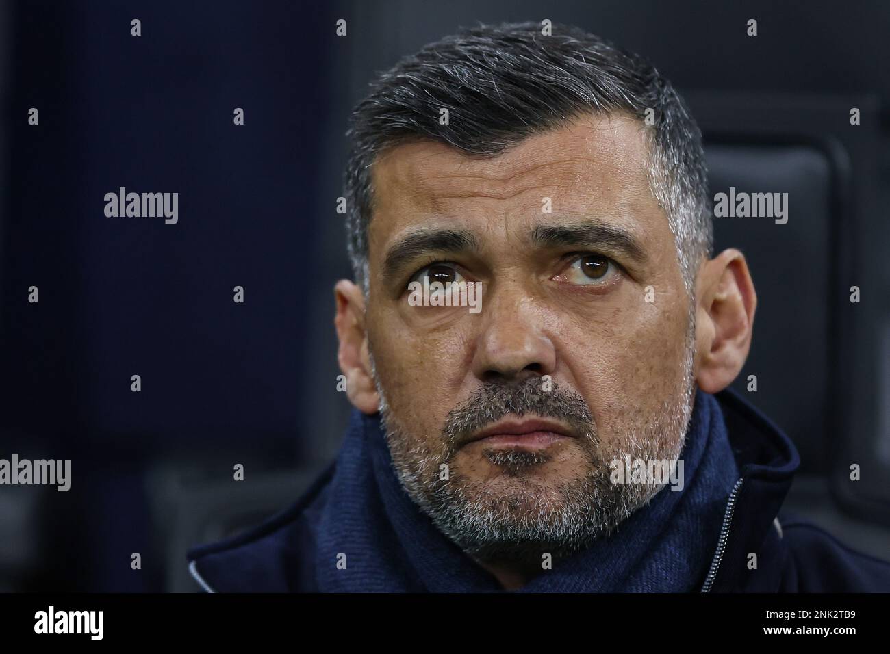 Sergio Conceicao Head Coach of FC Porto looks on during the UEFA ...