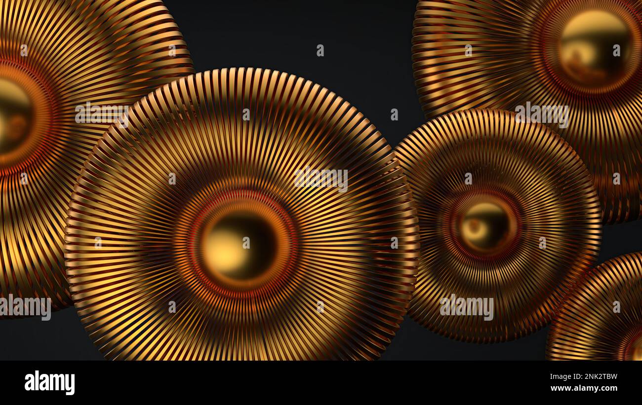 An abstract, dramatic, modern high -quality 3D Rendering graphic design element that gathers a ...