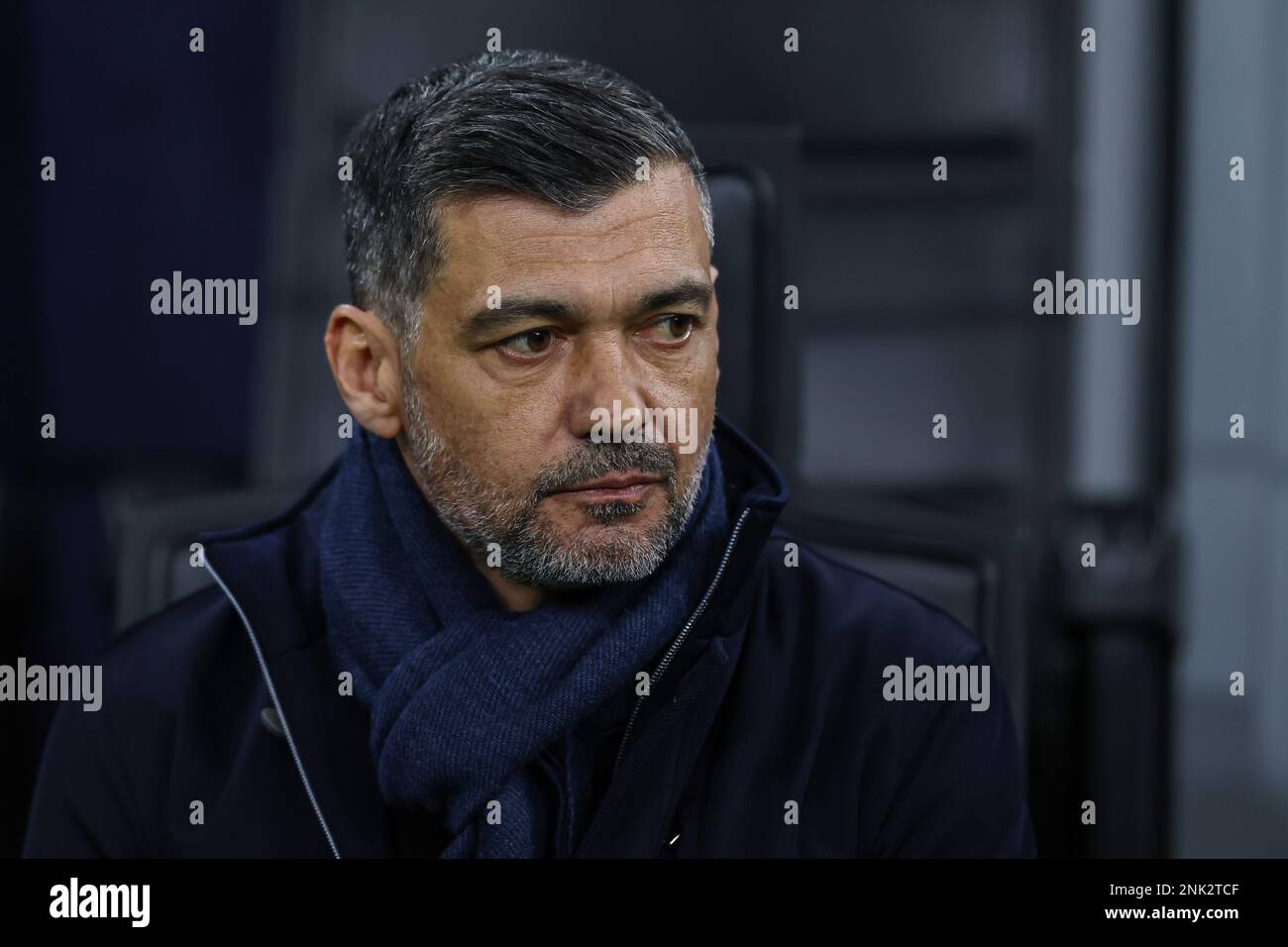 Sergio Conceicao Head Coach of FC Porto looks on during the UEFA ...