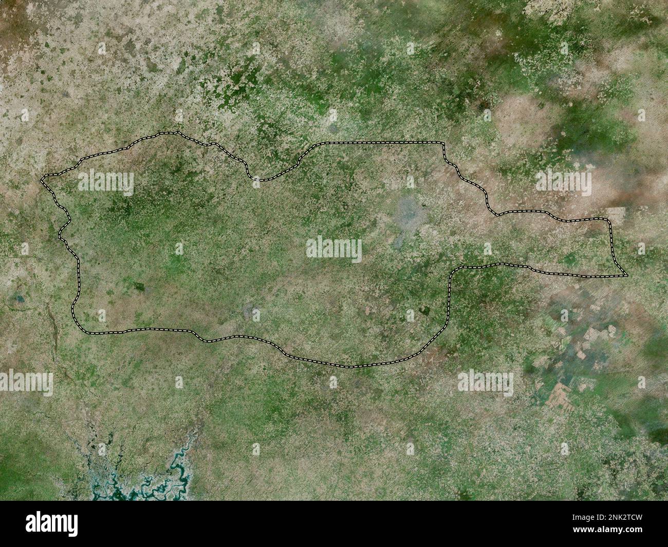 Senegal map zoom border satellite hi-res stock photography and images - Alamy