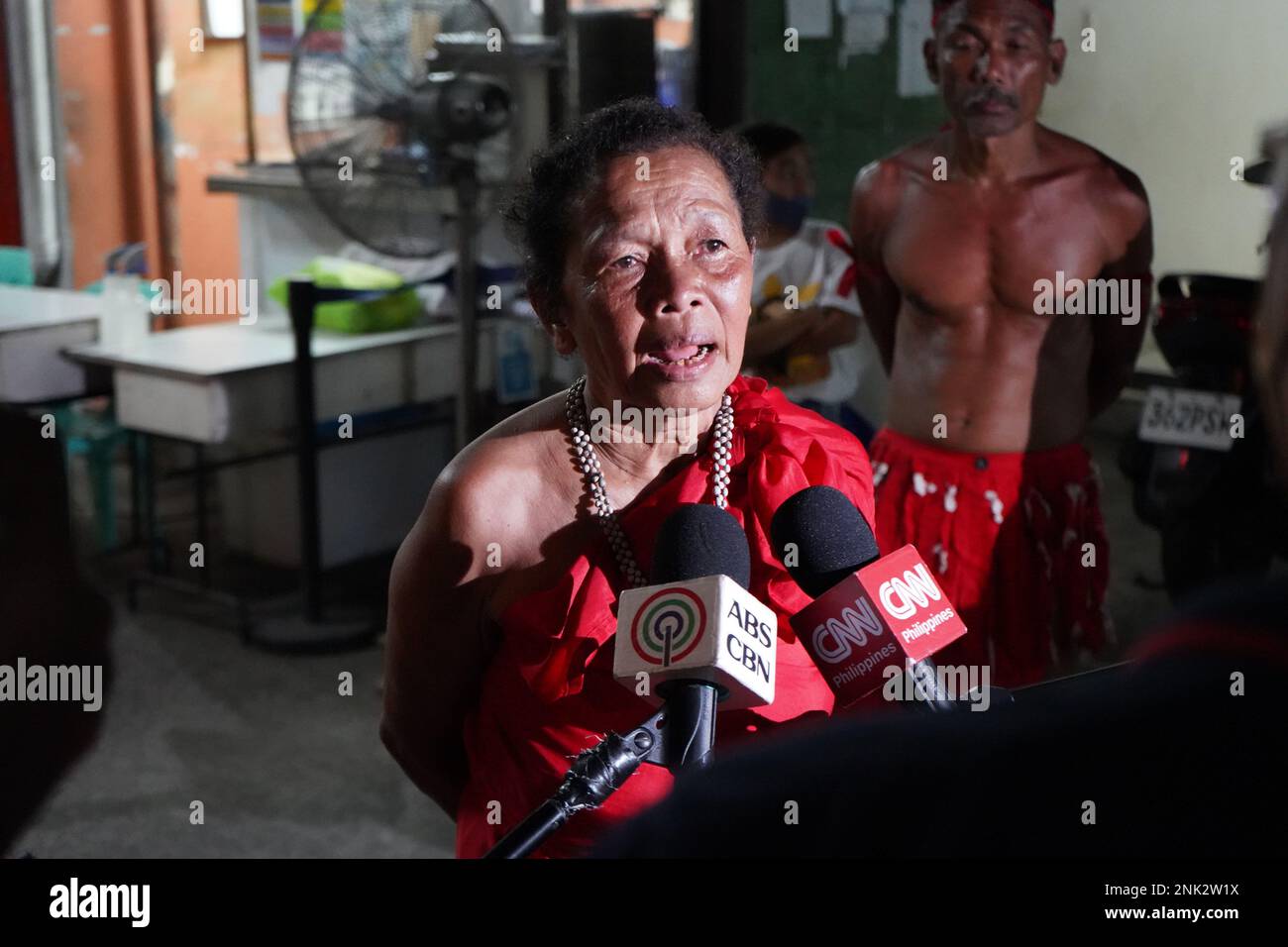 Manila, Philippines. 23rh February, 2023. Elderly woman belonging to ...