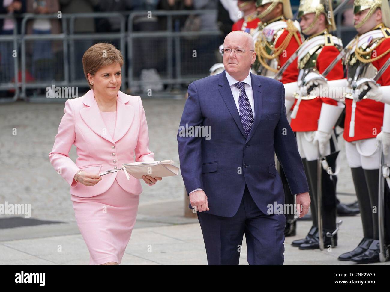 Scottish Prime Minister Nicola Sturgeon and her husband Peter Murrell ...