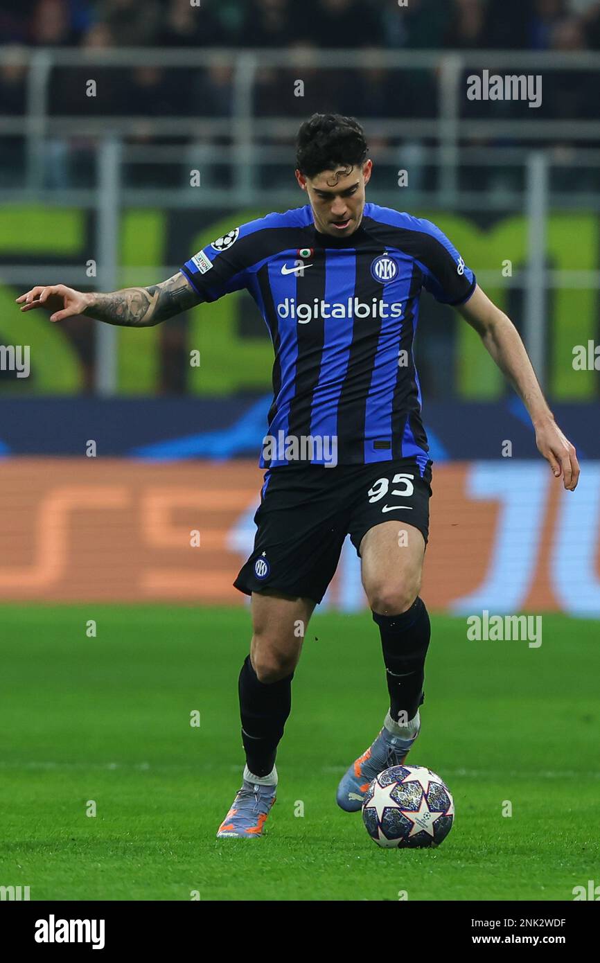 Alessandro Bastoni of FC Internazionale in action during the UEFA ...