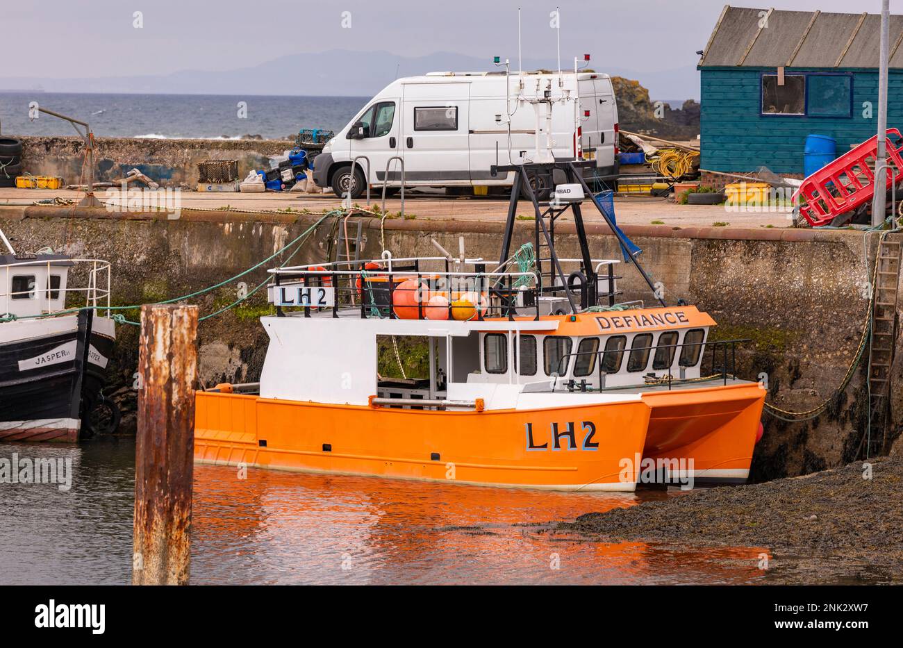 ST MONANS HARBOUR, FIFE, SCOTLAND, EUROPE - Small harbor in historic ...