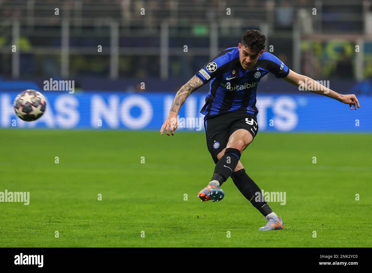 Alessandro Bastoni of FC Internazionale in action during the UEFA ...