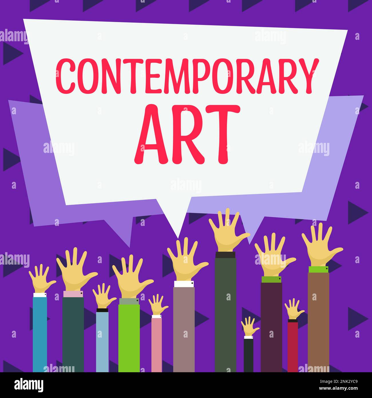 Handwriting text Contemporary Art. Business concept made today by ...