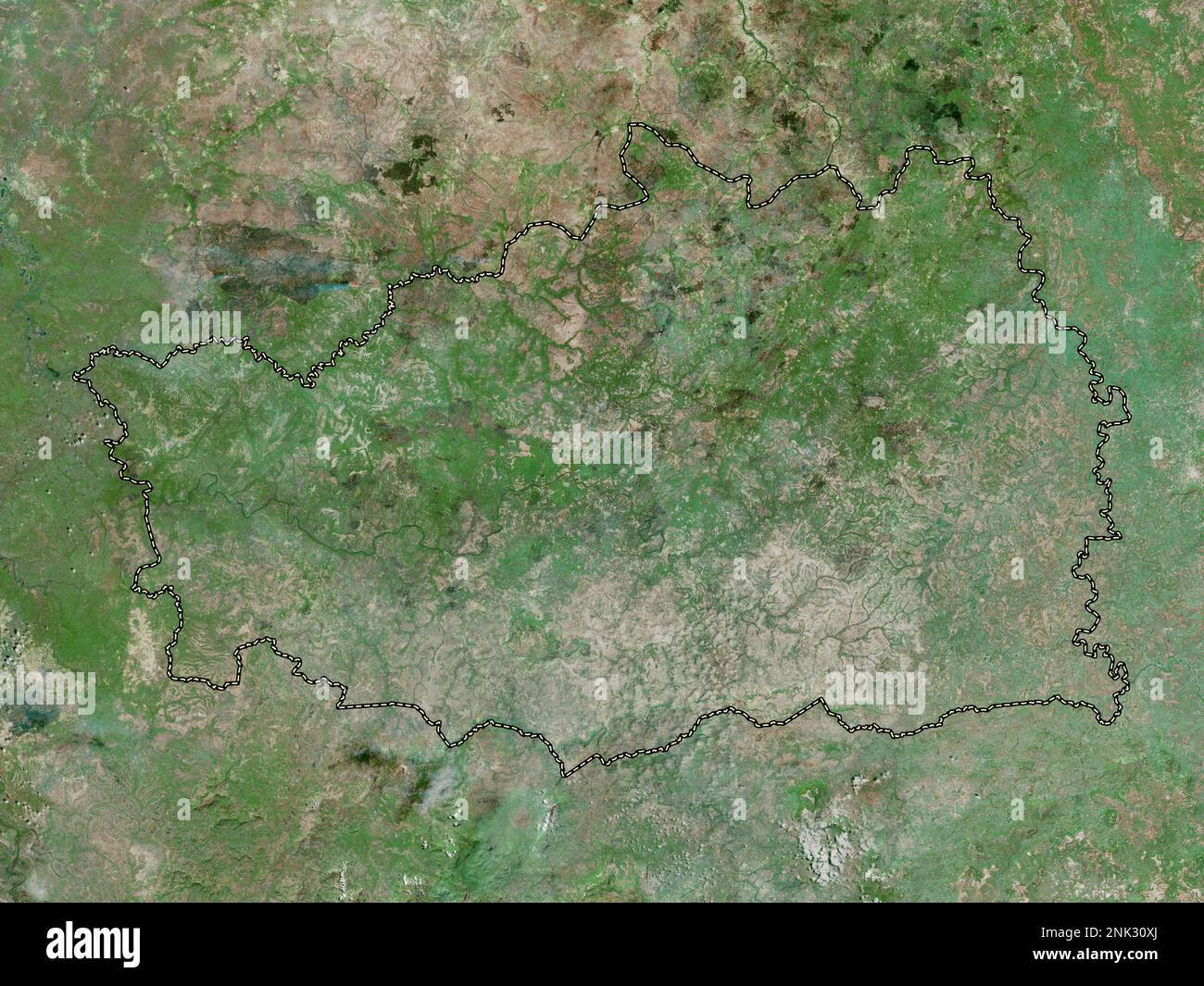 Senegal map zoom border satellite hi-res stock photography and images - Alamy