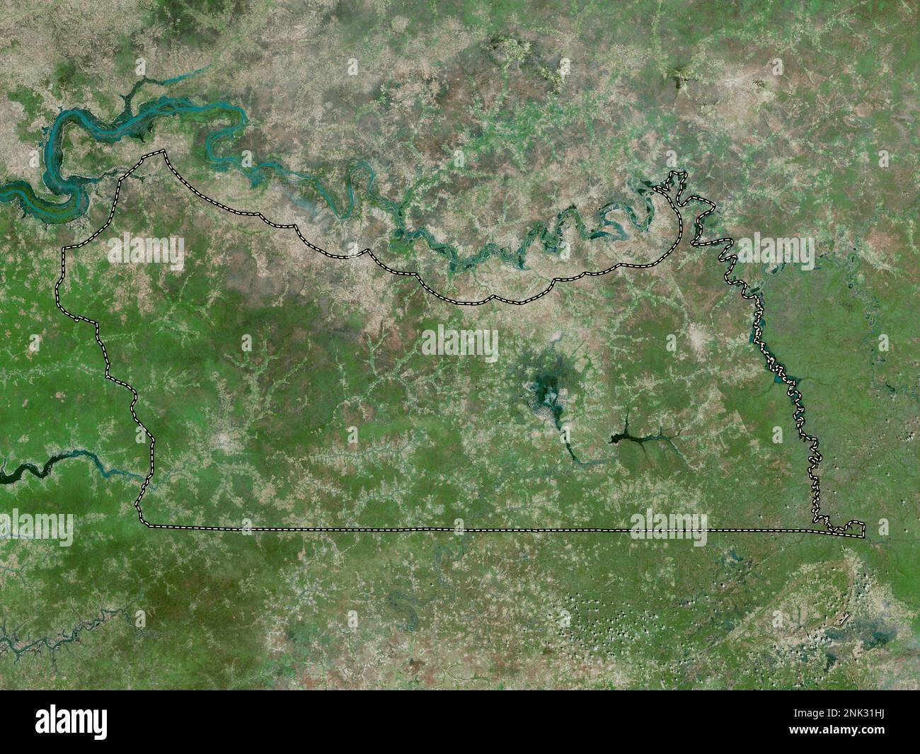 Kolda, region of Senegal. High resolution satellite map Stock Photo - Alamy