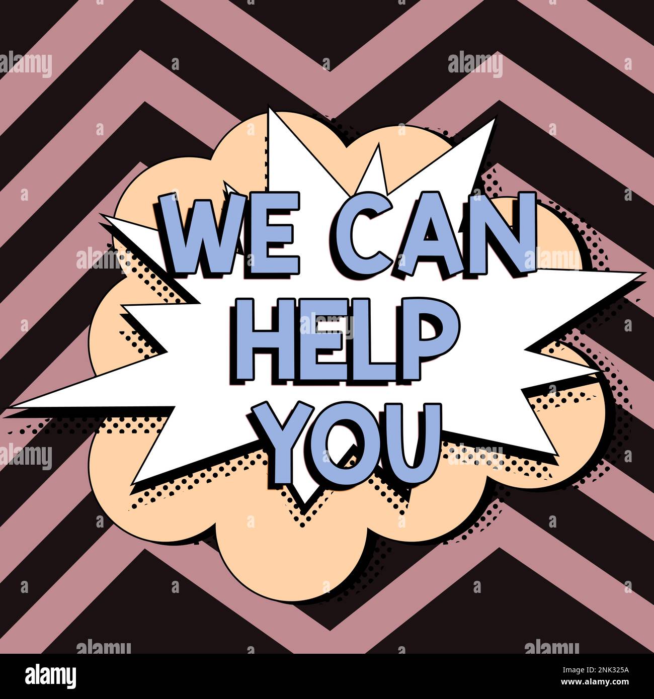 Conceptual caption We Can Help You. Business approach Support ...