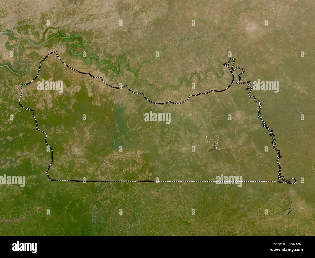 Kolda, region of Senegal. Low resolution satellite map Stock Photo - Alamy