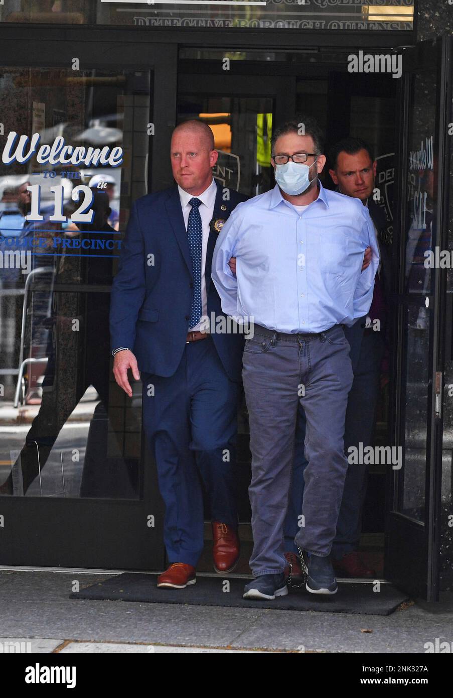 Photo by: GWR/STAR MAX/IPx 2022 6/2/22 The NYPD at the 112th precinct ...