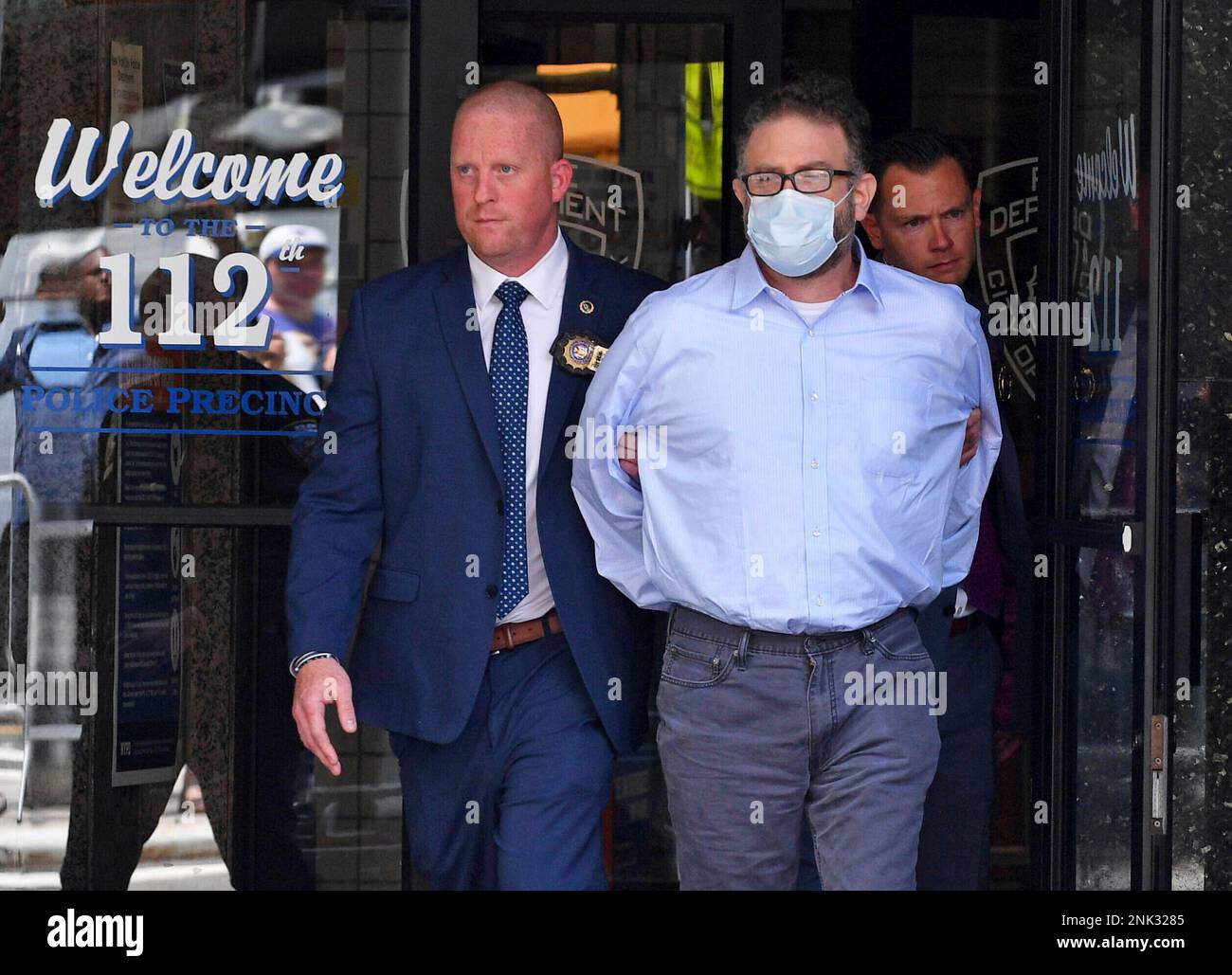 Photo by: GWR/STAR MAX/IPx 2022 6/2/22 The NYPD at the 112th precinct ...