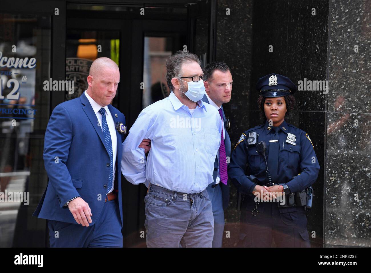 Photo by: GWR/STAR MAX/IPx 2022 6/2/22 The NYPD at the 112th precinct ...