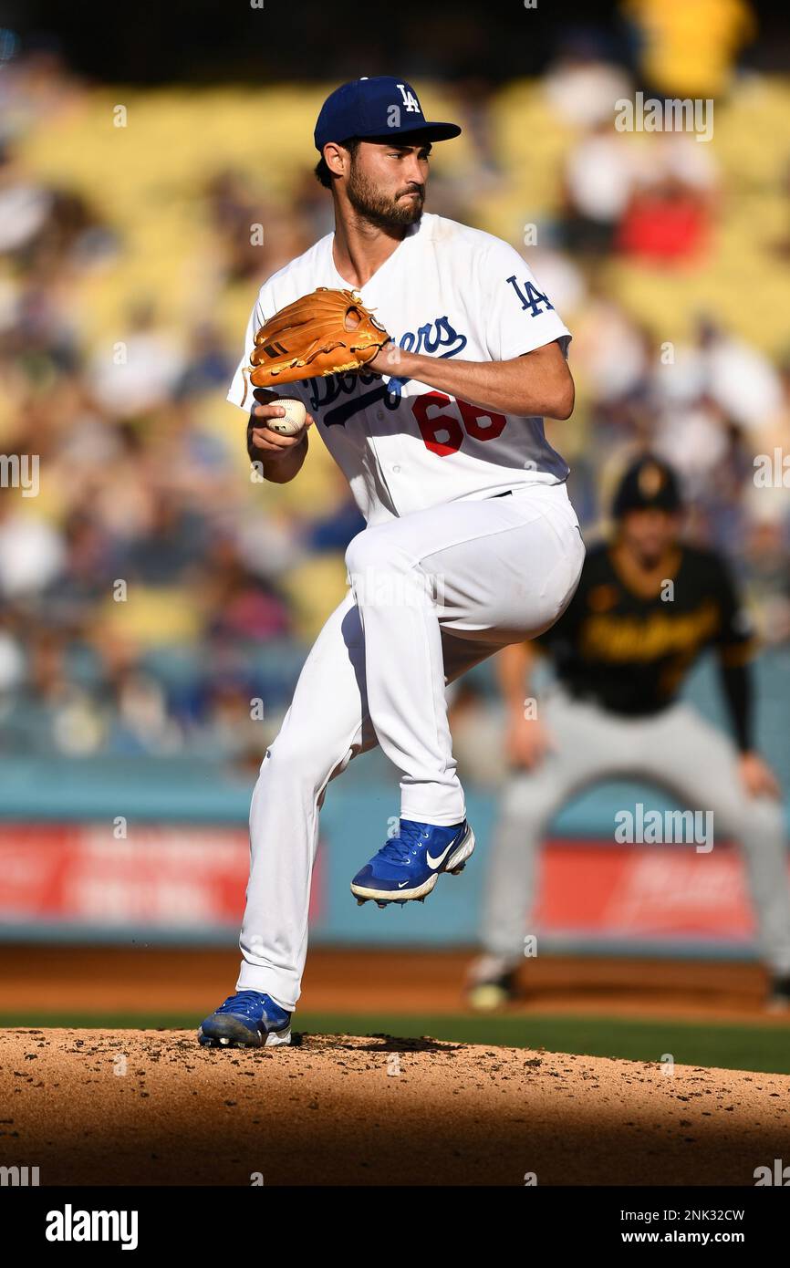 LOS ANGELES, CA - JUNE 01: Los Angeles Dodgers pitcher Mitch White (66 ...