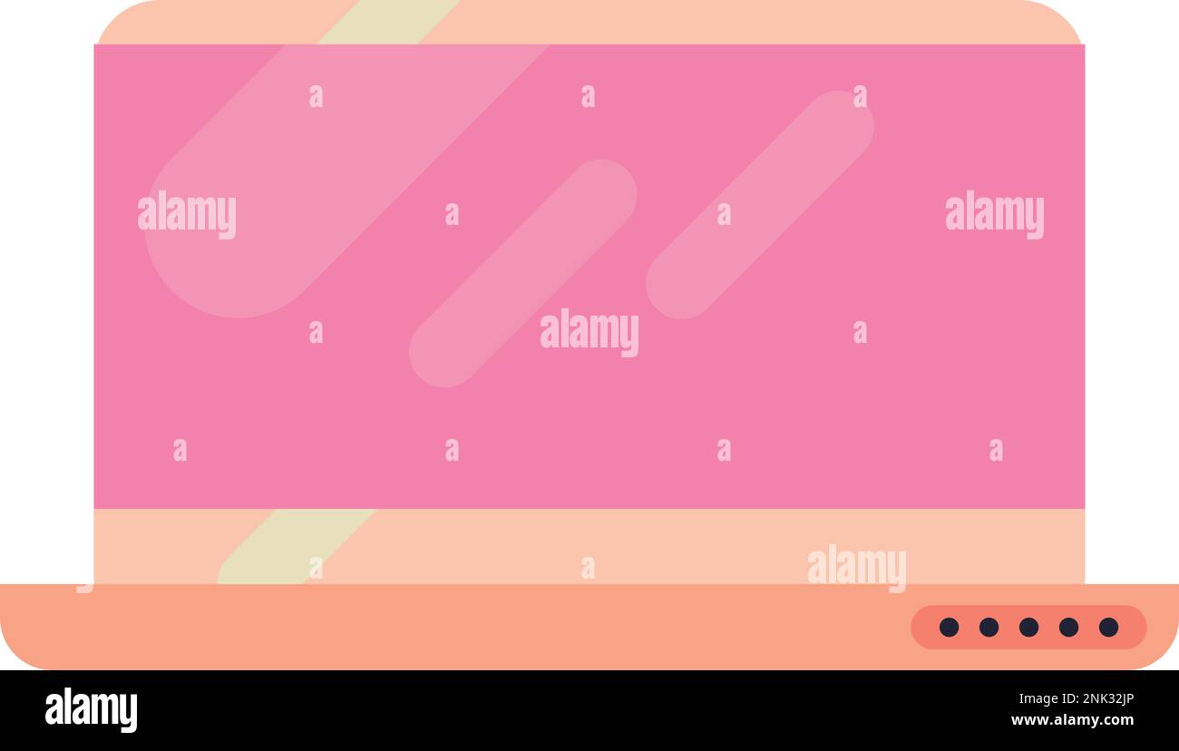 flat laptop design Stock Vector Image & Art - Alamy