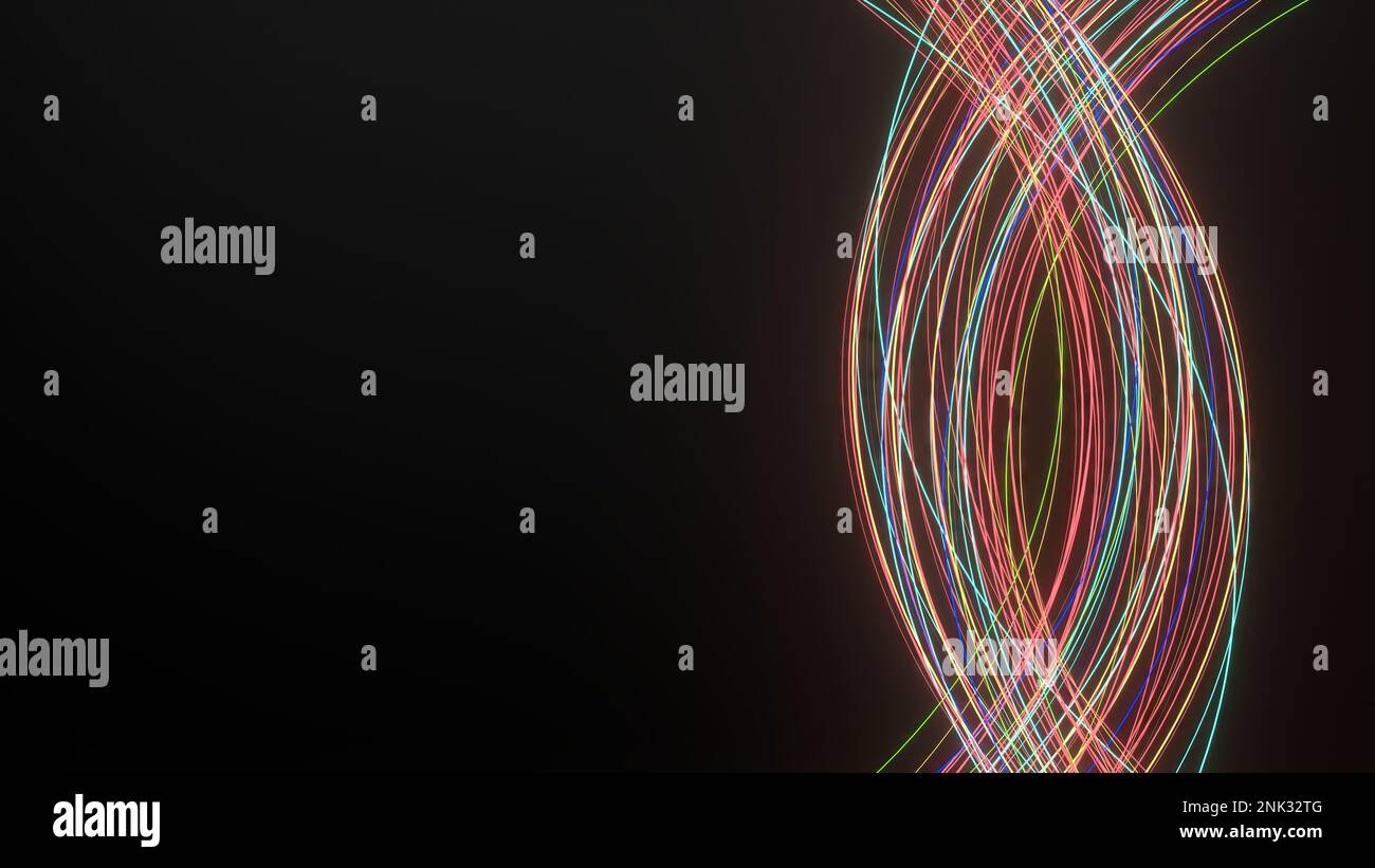 An abstract, dramatic, modern high -quality 3D Rendering graphic design element that overlaps ...