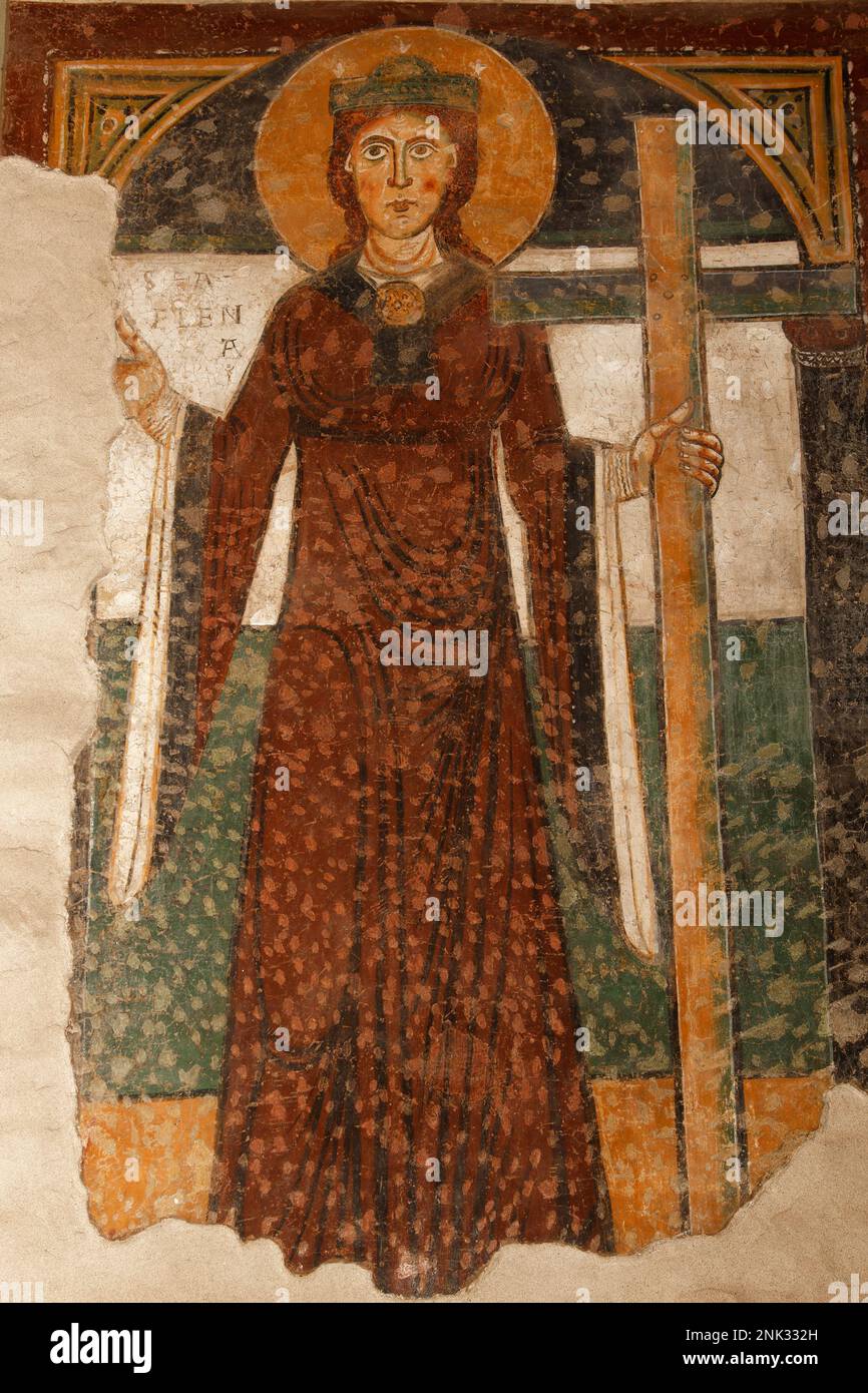 Saint Helen Holding the Cross (13th c) - Early Christian Basilica of ...