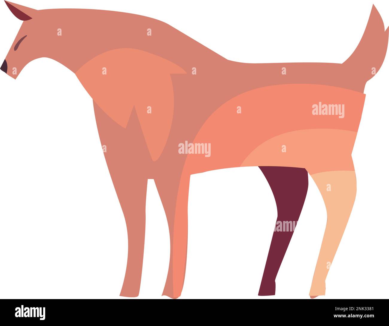 flat wolf design Stock Vector Image & Art - Alamy