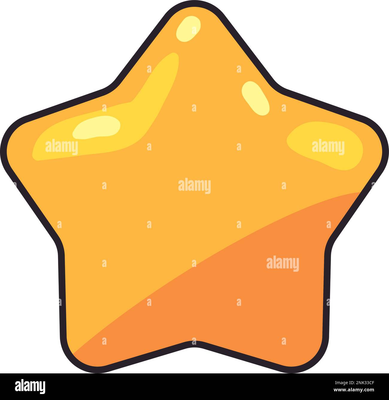 flat golden star Stock Vector Image & Art - Alamy