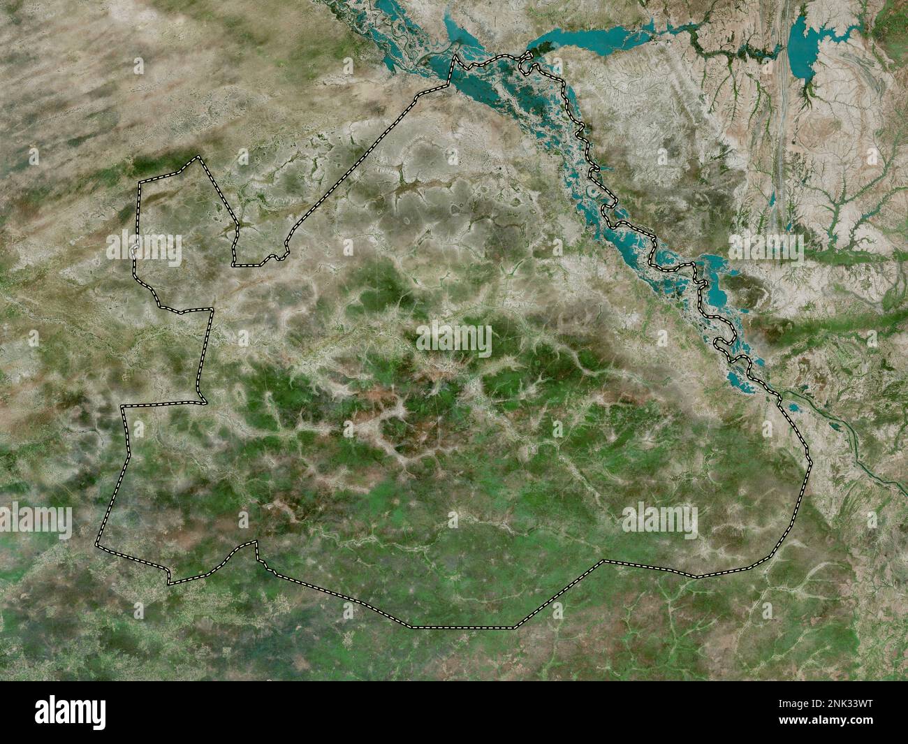 Matam, region of Senegal. High resolution satellite map Stock Photo - Alamy