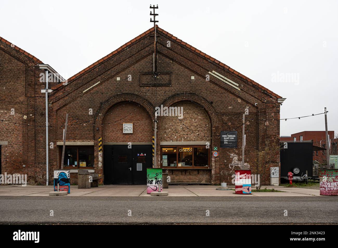 Kessel-Lo, Flemish Brabant, Belgium - Feb 11 2023 - Facade of the Hal 5 ...