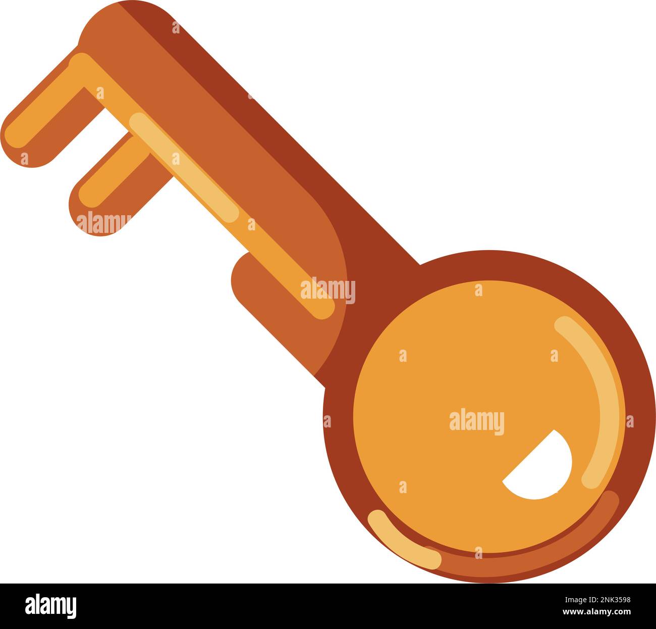 flat golden key Stock Vector Image & Art - Alamy