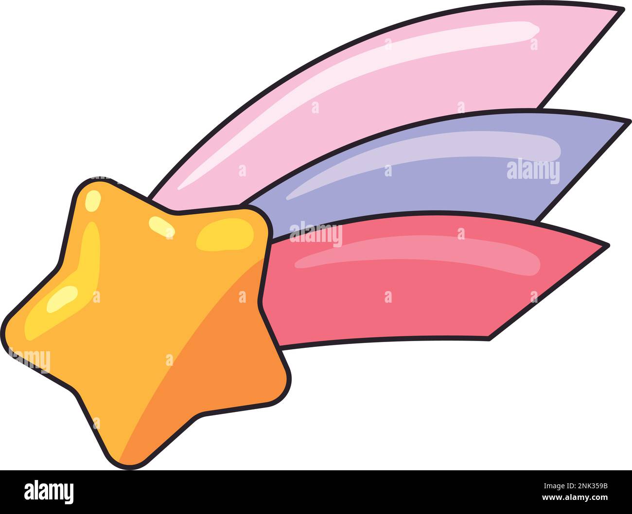 flat shooting star Stock Vector Image & Art - Alamy