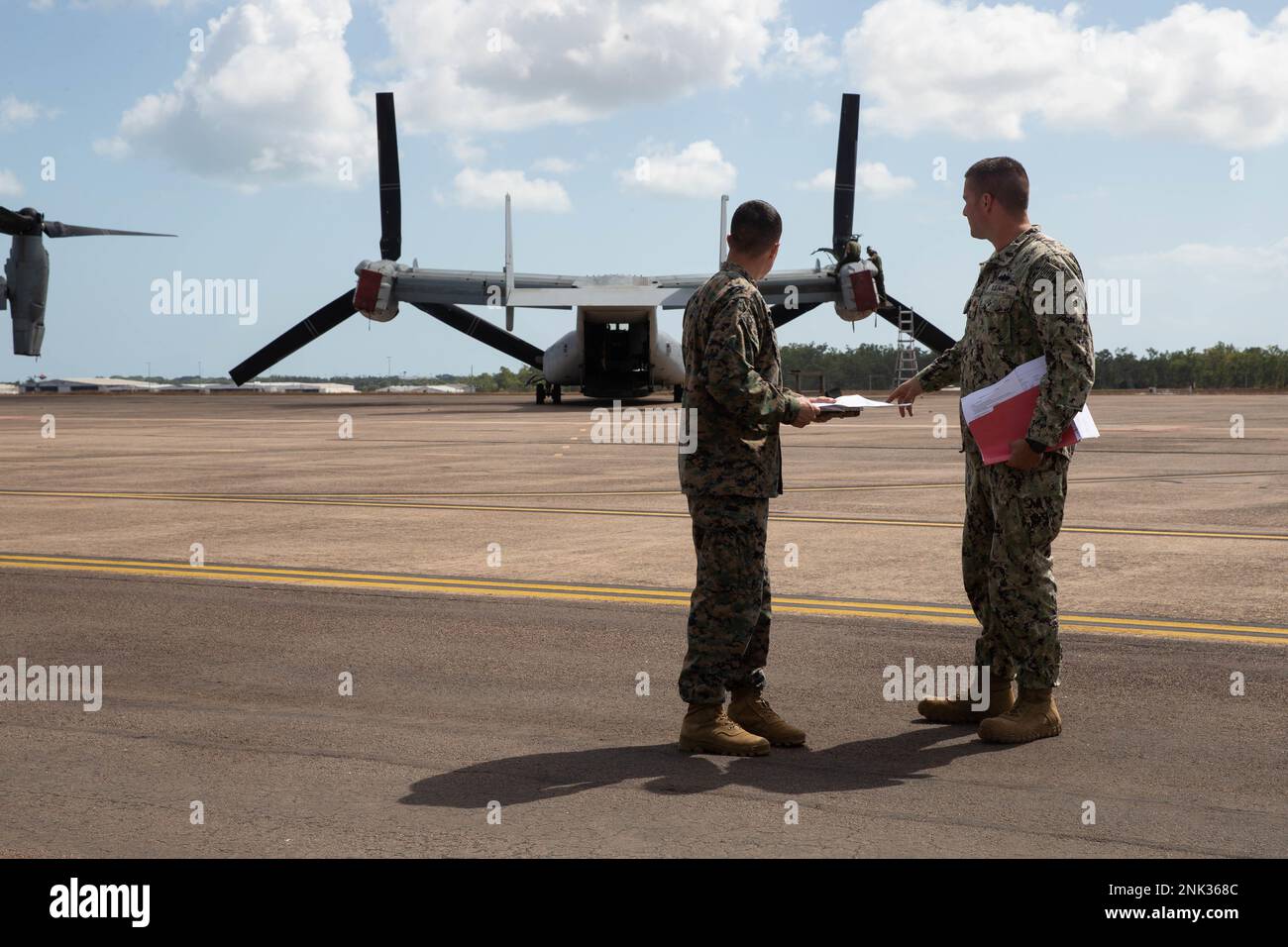 U.S. Navy Lt. Cmdr. Dan Eldred, the resident officer in charge of ...