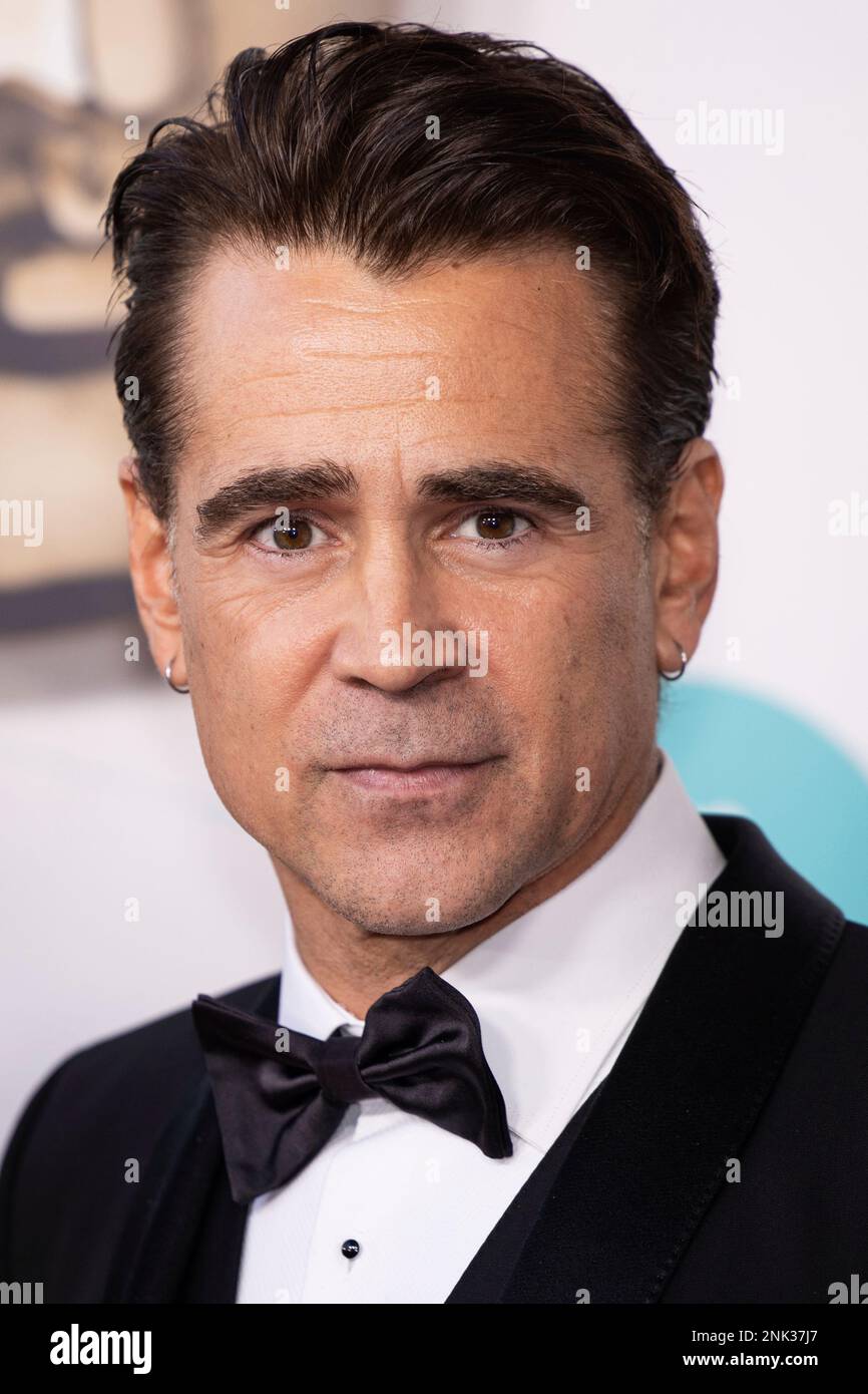 Colin Farrell poses for photographers upon arrival at the 76th British ...
