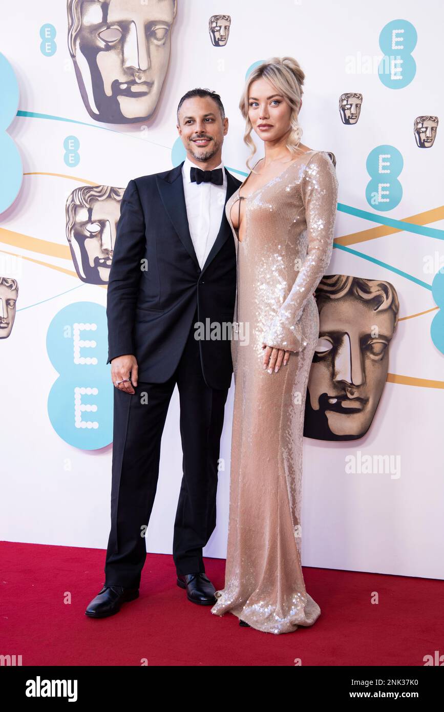 Adrian Politowski and Amanda Gyllensparv pose for photographers upon ...