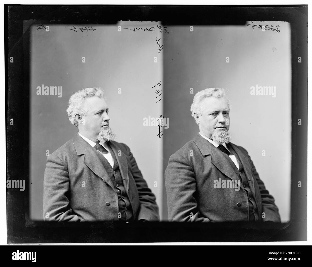 Portrait of Hon. J.C. Durney, a political figure from Indiana, captured ...