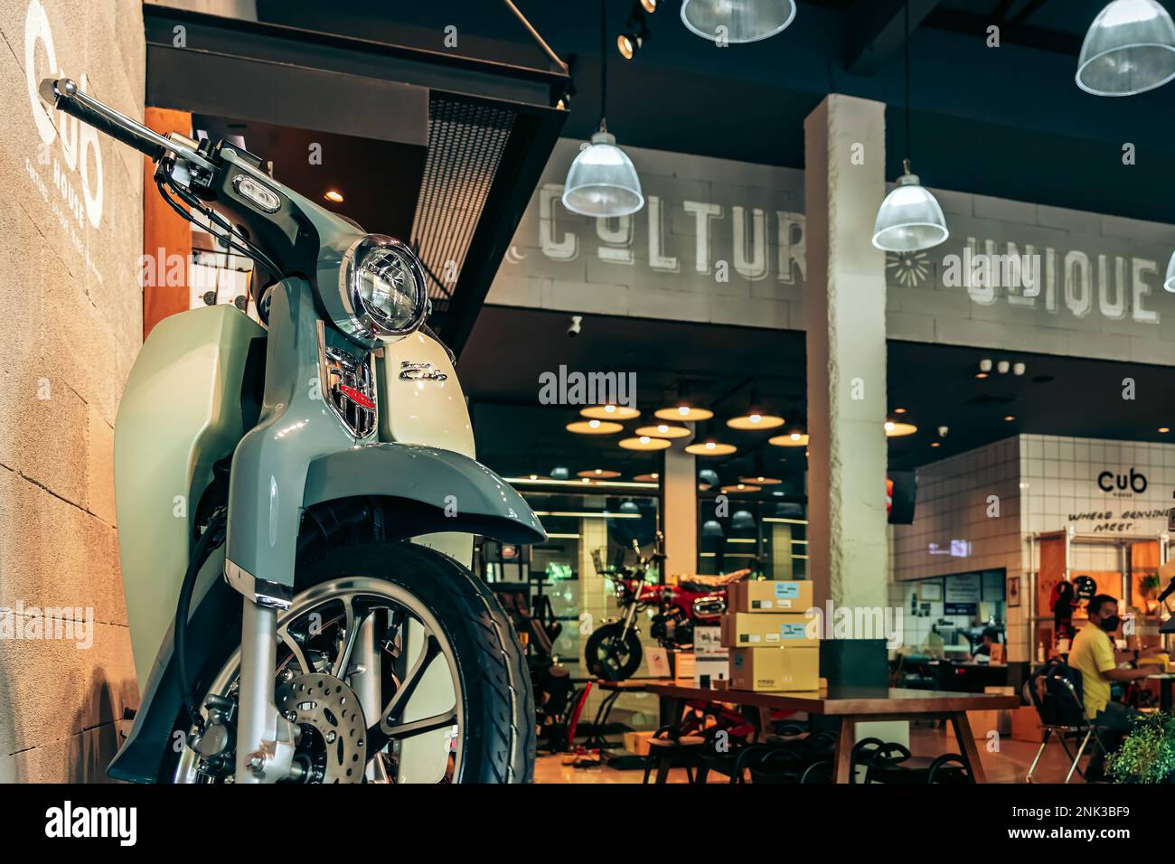 NAKHON PATHOM,THAILAND-JANUARY 7, 2023 : View of Honda Super Cub C 125 ...