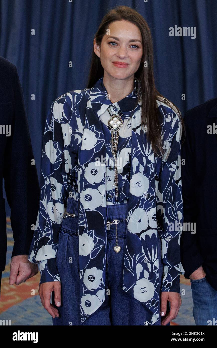 The actress, singer, and composer, Marion Cotillard, at the Gayarre ...